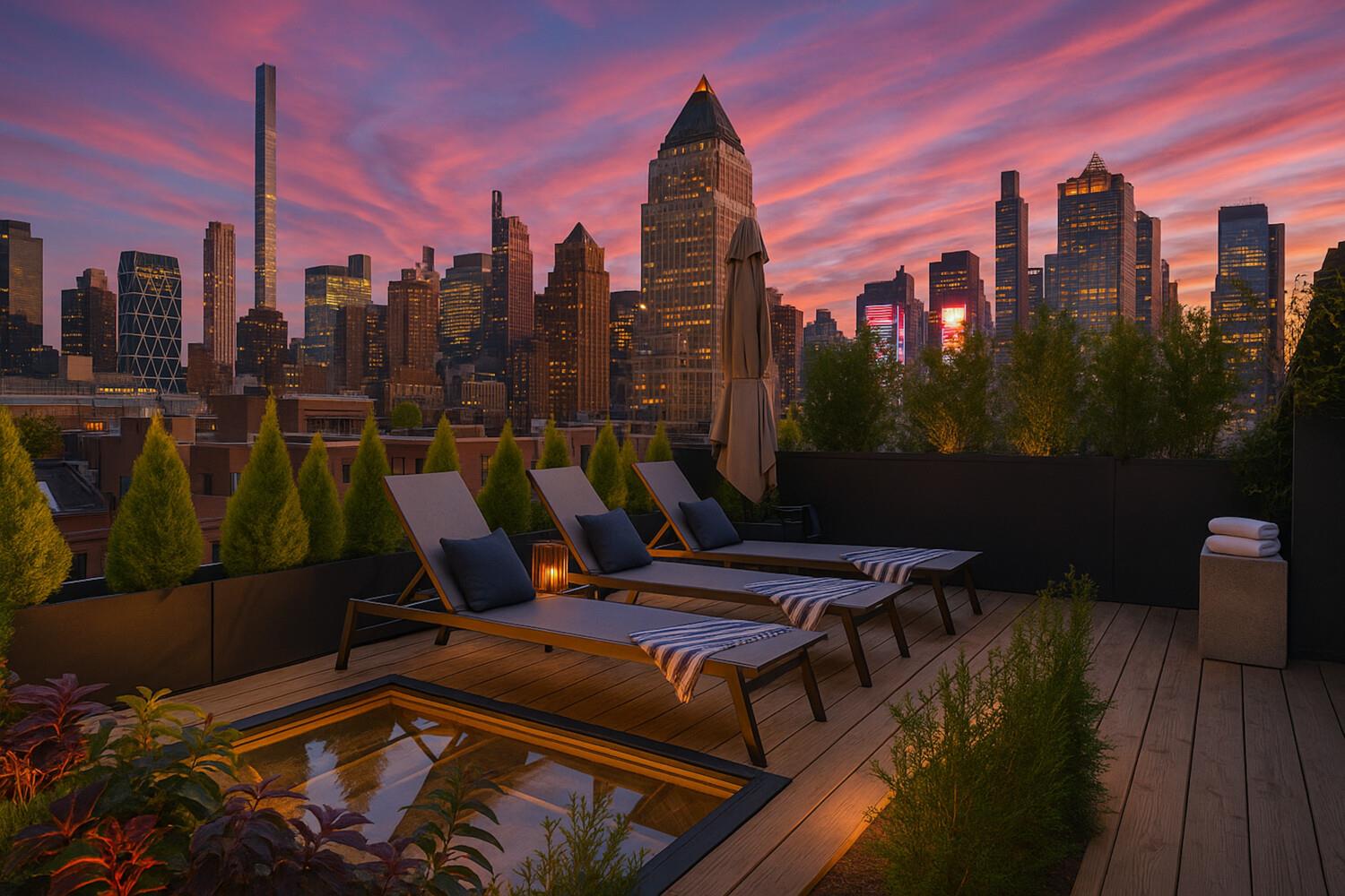 446 West 47th Street PH-5E Townhouse 47 Condominium, Hell's Kitchen ...